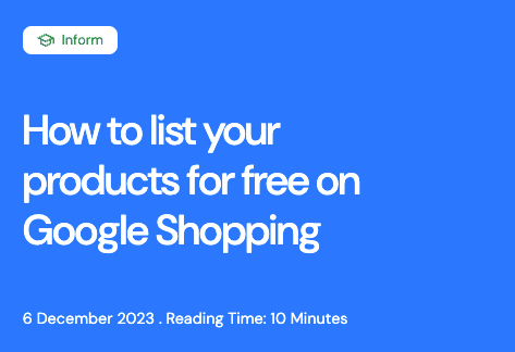 How to Get Listed on Google Shopping for Free